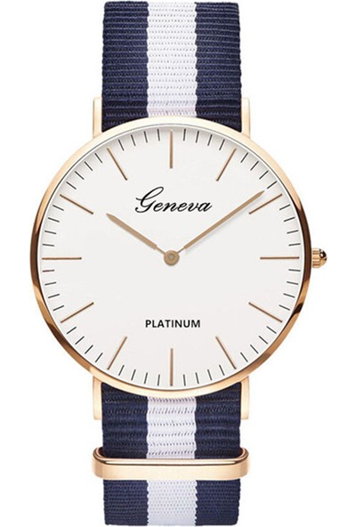Geneva Cenevre Canvas Band Izle Erkekler Kadınlar Moda Spor Geneva Cenevre Canvas Band Izle Erkekler Kadınlar Moda Spor