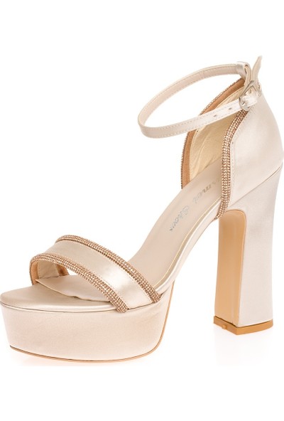 Kent Shop Ten Saten 12 cm Platform Kadın Abiye Ayakkabı Kent Shop Ten Saten 12 cm Platform Kadın Abiye Ayakkabı