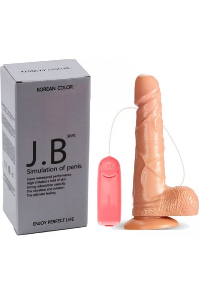 Titreşimli 19CM Dildo Vibratör
