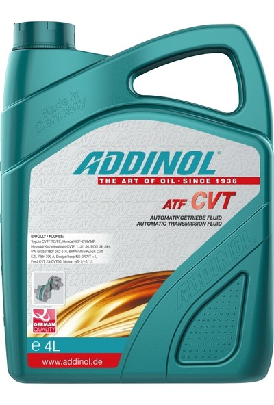 Addinol Atf Cvt - Otomatik Şanzıman Yağı 4 Litre Addinol Atf Cvt - Otomatik Şanzıman Yağı 4 Litre