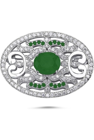 Gümüşhane Silver Zirkon Taşlı Broş Gümüşhane Silver Zirkon Taşlı Broş