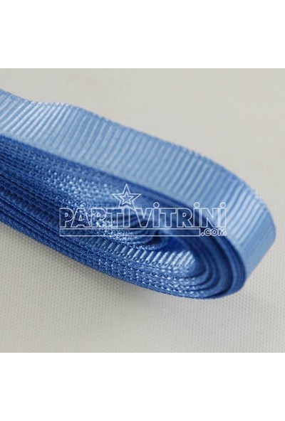 Parti Vitrini Mavi Grogren Kurdela 1 Cm. x 10 Metre Parti Vitrini Mavi Grogren Kurdela 1 Cm. x 10 Metre