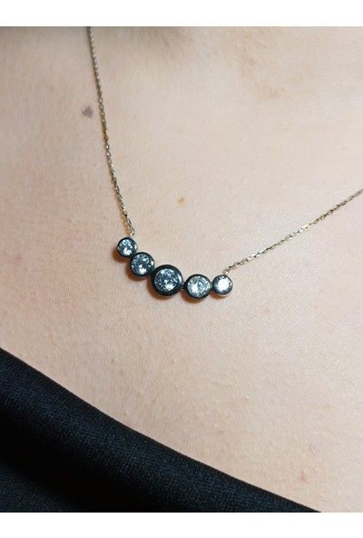 Firuze Gümüş Beştaş Kadın Kolyesi