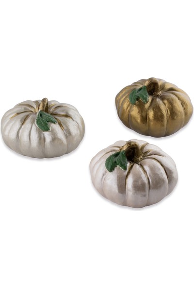 Reynes Balkabağı Dekor Set 3'lü Set Halloween Biblo Dekoratif Kabak Obje Reynes Balkabağı Dekor Set 3'lü Set Halloween Biblo Dekoratif Kabak Obje