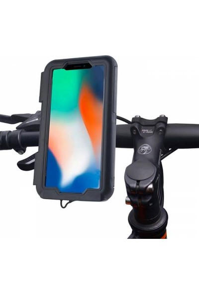 Polhammobile Bisiklet, Motosiklet, Scooter Için Gidona Takılan Su Geçirmez Telefon Tucu, Kilit Tasarımlı Polhammobile Bisiklet, Motosiklet, Scooter Için Gidona Takılan Su Geçirmez Telefon Tucu, Kilit Tasarımlı