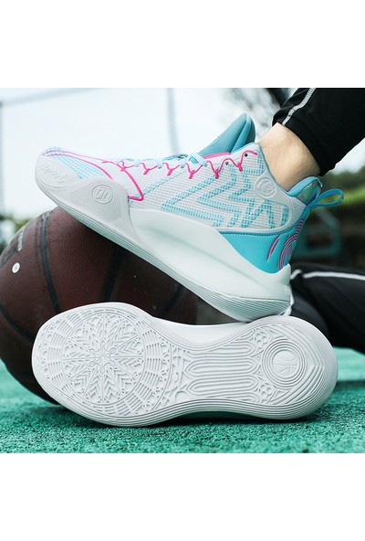 Royal Club BC14019 Beyaz Mavi Erkek Basketbol Ayakkabıları (Yurt Dışından)