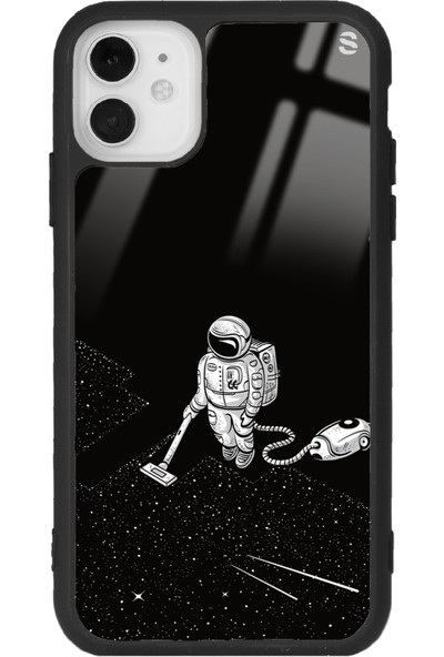 Spoyi Apple iPhone 11 Astronot Tatiana Tasarımlı Glossy Telefon Kılıfı Spoyi Apple iPhone 11 Astronot Tatiana Tasarımlı Glossy Telefon Kılıfı