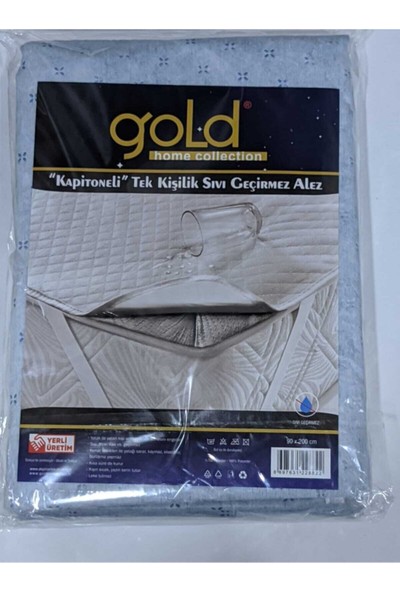 Taşan Tekstil Sıvı Geçirmez Yatak Alezi Tek Kişilik - Mavi