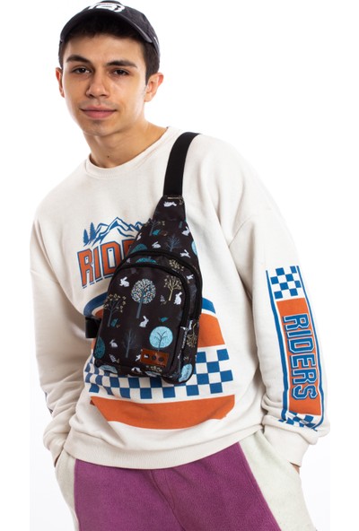 Ada Bebek Çocuk Çapraz Omuz Çantası Kulaklık Çıkışlı