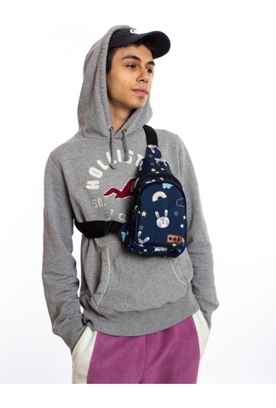 Ada Bebek Çocuk Çapraz Omuz Çantası Kulaklık Çıkışlı