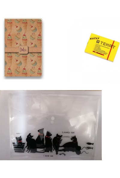 Pixel&kedi&pos-It&dolce Set