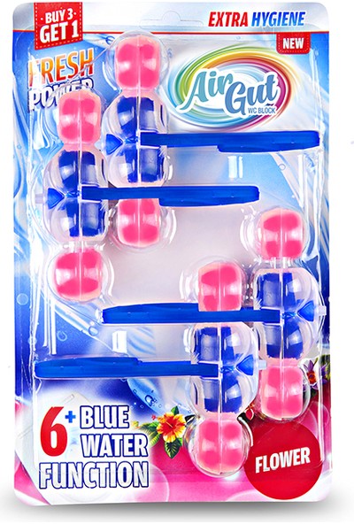 Airgut Wc Klozet Blok 4'lü Koku Giderici Çiçek