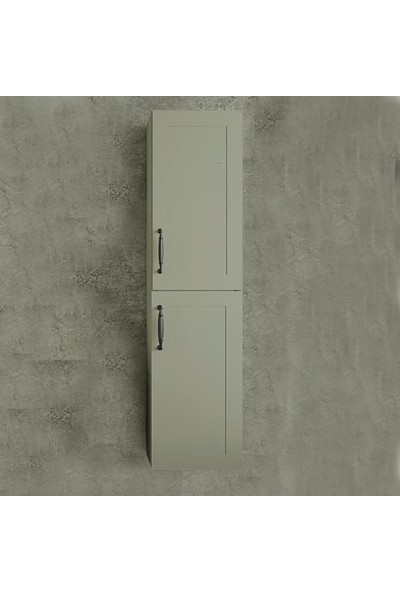 Denko Beyoğlu 35 cm Mdf Gri Banyo Boy Dolabı