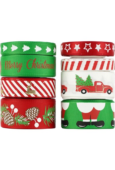 Baosity 8 Rolls 3 Boyutları Sssorted Noel Grogren Kurdele 9.1m A (Yurt Dışından)