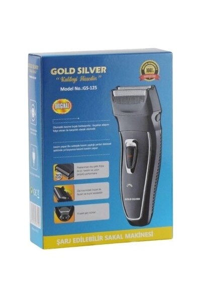 Gold Silver GS-125 Sıfır Sakal Makinesi