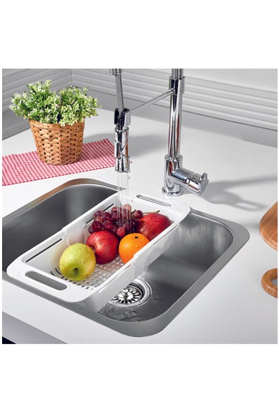 Luxmilard Pratic Ayarlanabilir Sürgülü Kulplu Lavabo Evye Süzgeçi Luxmilard Pratic Ayarlanabilir Sürgülü Kulplu Lavabo Evye Süzgeçi