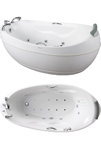 Jakuzi Center Beyaz Grande Bağımsız Küvet 190 x 92 x 78 cm Jakuzi Center Beyaz Grande Bağımsız Küvet 190 x 92 x 78 cm