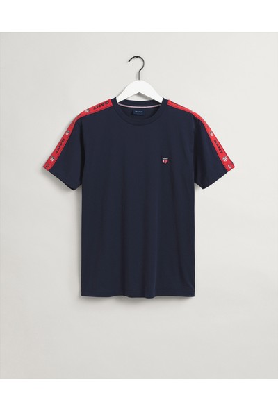 Gant Erkek Lacivert Regular Fit Logolu T-Shirt 2003124.433