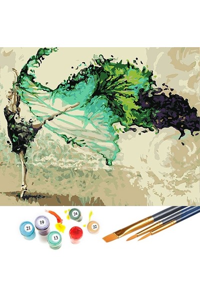 Tabdiko Sayılarla Boyama Seti 40 x 50 cm Tuval Şasesine Gerili Dance Tabdiko Sayılarla Boyama Seti 40 x 50 cm Tuval Şasesine Gerili Dance