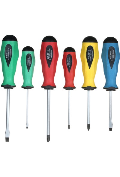 Penggong Cr-V Çelik Profesyonel Tornavida Seti 6 Parçalı (Yurt Dışından)