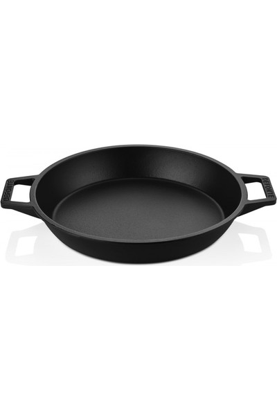 DeFonte Döküm Demir Çap 36 cm Yuvarlak Kızartma/Sote Tavası (DERİN) - (Döküm Ergonomik Çift Kulplu - Siyah Renk) DeFonte Döküm Demir Çap 36 cm Yuvarlak Kızartma/Sote Tavası (DERİN) - (Döküm Ergonomik Çift Kulplu - Siyah Renk)
