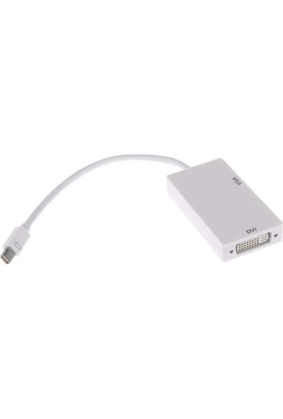 3in1 Mini Dp Hdmı & VGA ve Dvı Hdtv Kablo Dönüştürücü Adaptörü Apple Imac White 3in1 Mini Dp Hdmı & VGA ve Dvı Hdtv Kablo Dönüştürücü Adaptörü Apple Imac White