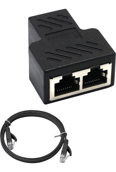 Lovıver 2 Port Splitter Adaptörü Lan Ethernet Kablo Bağlayıcı Fiş Adaptörü + Kablo (Yurt Dışından) Lovıver 2 Port Splitter Adaptörü Lan Ethernet Kablo Bağlayıcı Fiş Adaptörü + Kablo (Yurt Dışından)
