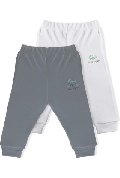Baby Cosy Organik 2li Tek Alt 3004 White Grey Baby Cosy Organik 2li Tek Alt 3004 White Grey