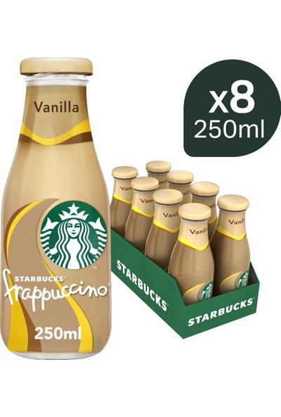 Starbucks Frappuccino Vanilla Soğuk Kahve 8 x 250 ml Starbucks Frappuccino Vanilla Soğuk Kahve 8 x 250 ml