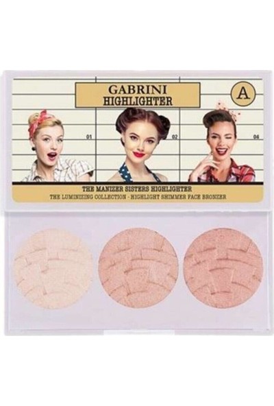 Gabrini 3'lü Aydınlatıcı Paleti - Highlighter A (A Serisi Palet) Gabrini 3'lü Aydınlatıcı Paleti - Highlighter A (A Serisi Palet)