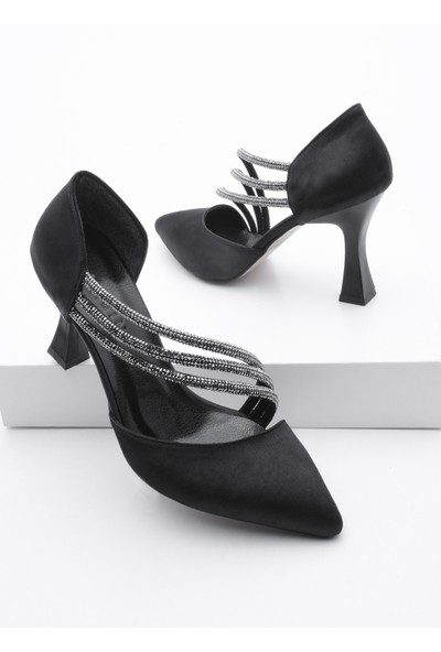 Marjin Kadın Taşlı Abiye Topuklu Ayakkabı Sivri Burun Kadeh Ökçe Esile Marjin Kadın Taşlı Abiye Topuklu Ayakkabı Sivri Burun Kadeh Ökçe Esile