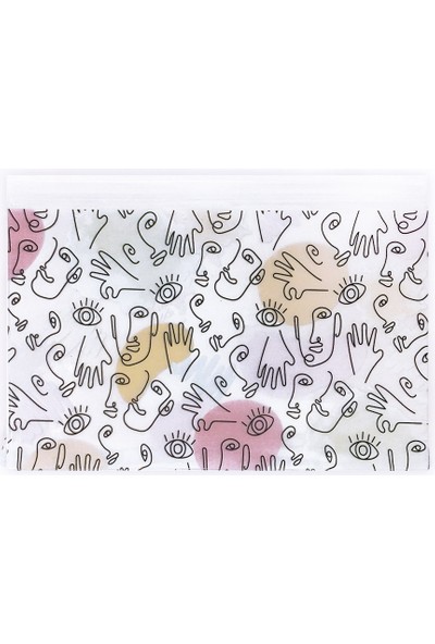 Artikel Silüet Şeffaf Çok Amaçlı Makyaj ve Organizer Plaj El Çantası