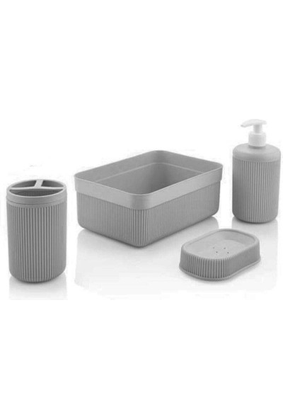 Alesta 4'lü Akrilik Banyo Seti Alesta 4'lü Akrilik Banyo Seti