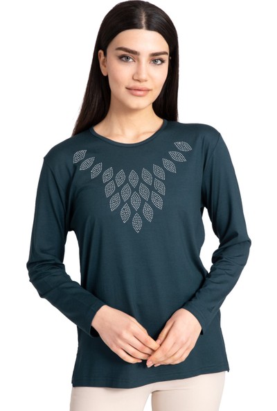 Mutlu City Yeni Sezon 2022 Kadın Orta Yaş ve Üzeri Likralı Yaka Taş Işlemeli Anne Penye Bluz 6270-ZÜMRÜT Mutlu City Yeni Sezon 2022 Kadın Orta Yaş ve Üzeri Likralı Yaka Taş Işlemeli Anne Penye Bluz 6270-ZÜMRÜT