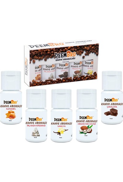 Kahve Aromaları 10 Ml*5 Adet Kahve Aroması Filtre Kahve Aroması Kahve Aromaları 10 Ml*5 Adet Kahve Aroması Filtre Kahve Aroması