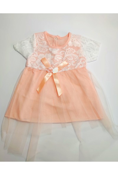 Elf Pantyhose Kız Çocuk Kurdela Fiyonklu Gül Akesuarlı Abiye