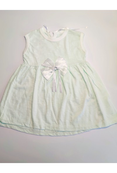 Elf Pantyhose Kız Çocuk Su Yeşili Fiyonklu Abiye