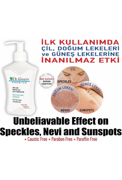Dr. Crazy Beyazlatıcı El ve Yüz Temizleme Jeli 300 ml