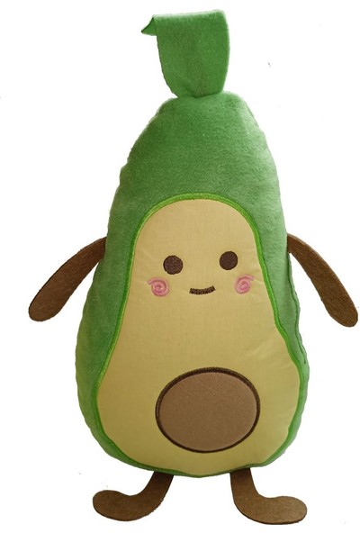 Avakado Şekilli Yumuşak Peluş Yastık 40 cm