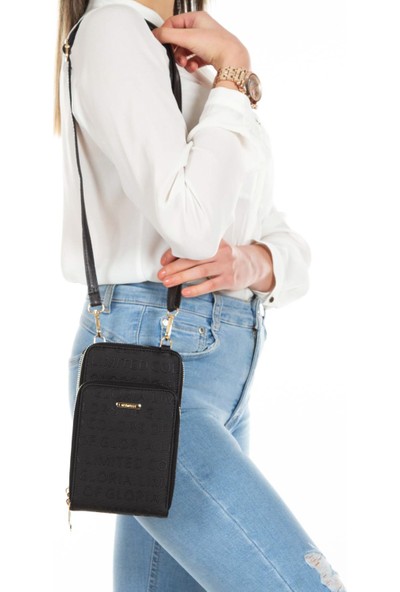 Newish Kadın Cüzdan Omuz Askılı Çok Fonksiyonlu Cüzdan - Çanta (12X19)