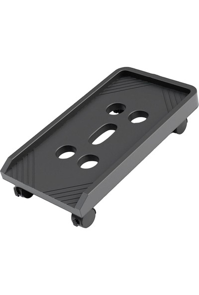 Pc Durumda Cpu Haddeleme Tutucu Standı W / Haddeleme Tekerlek Sepeti Masaüstü Ofis Evrenselwheel Siyah Için