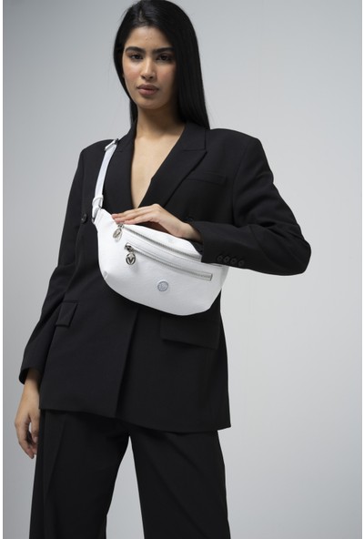 Valentıno Orlandı Kadın Bel Çantası Beyaz VLT052