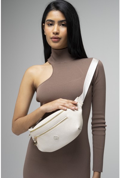 Valentıno Orlandı Kadın Bel Çantası Bej VLT052