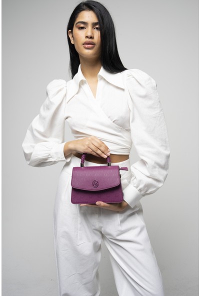 Valentıno Orlandı Kadın Çapraz Çanta Mürdüm VLT050