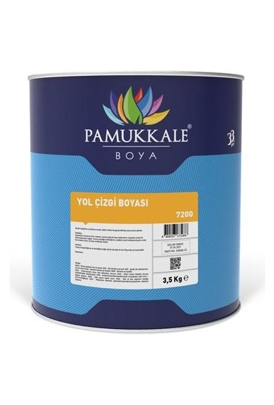 Pamukkale Yol Çizgi Boyası Sentetik 3.5 kg Sarı