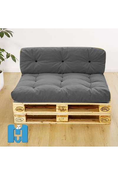 Mavi Vitrin Iç Mekan Palet Balkon Teras Yer Minderi 70X50