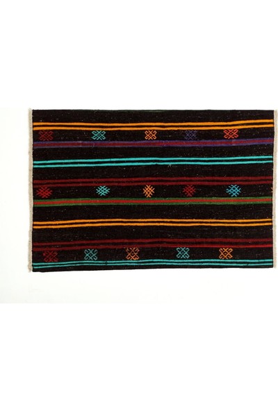 Kutrubis Anadolu Çok Renkli Çizgili Desen Vintage KILIM-120X180 Kutrubis Anadolu Çok Renkli Çizgili Desen Vintage KILIM-120X180