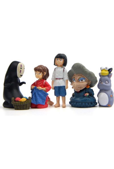 Allfun 5 Adet Ruhların Kaçışı Chihiro Meçhul Mini Şekil Oyuncak (Yurt Dışından)