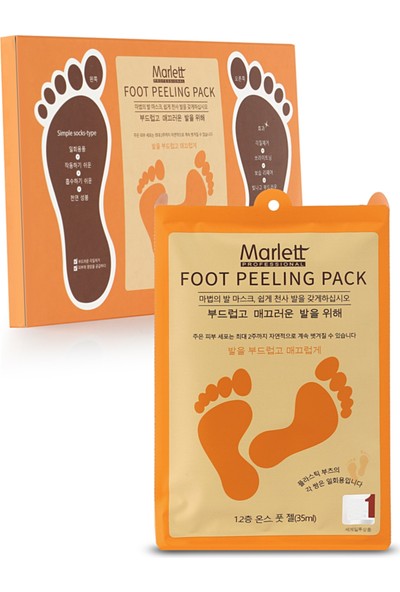 Marlett Foot Peeling Pack Çorap Tipi Soyulan Ayak Maskesi Soyulan Ayak Maskesi Marlett Foot Peeling Pack Çorap Tipi Soyulan Ayak Maskesi Soyulan Ayak Maskesi