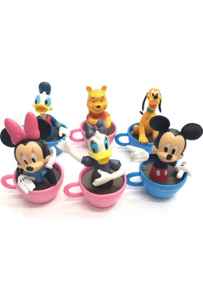 Allfun 6 Adet Mickey Minnie Donald Daisy Pluto Köpek Şekil Oyuncak Fincan (Yurt Dışından) Allfun 6 Adet Mickey Minnie Donald Daisy Pluto Köpek Şekil Oyuncak Fincan (Yurt Dışından)